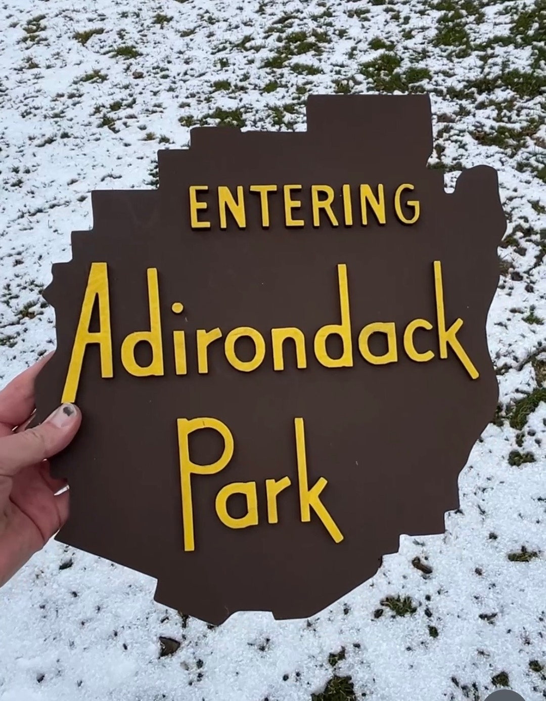 Adirondack Park Replica Sign / Entering Adirondack Park / Adirondack ...