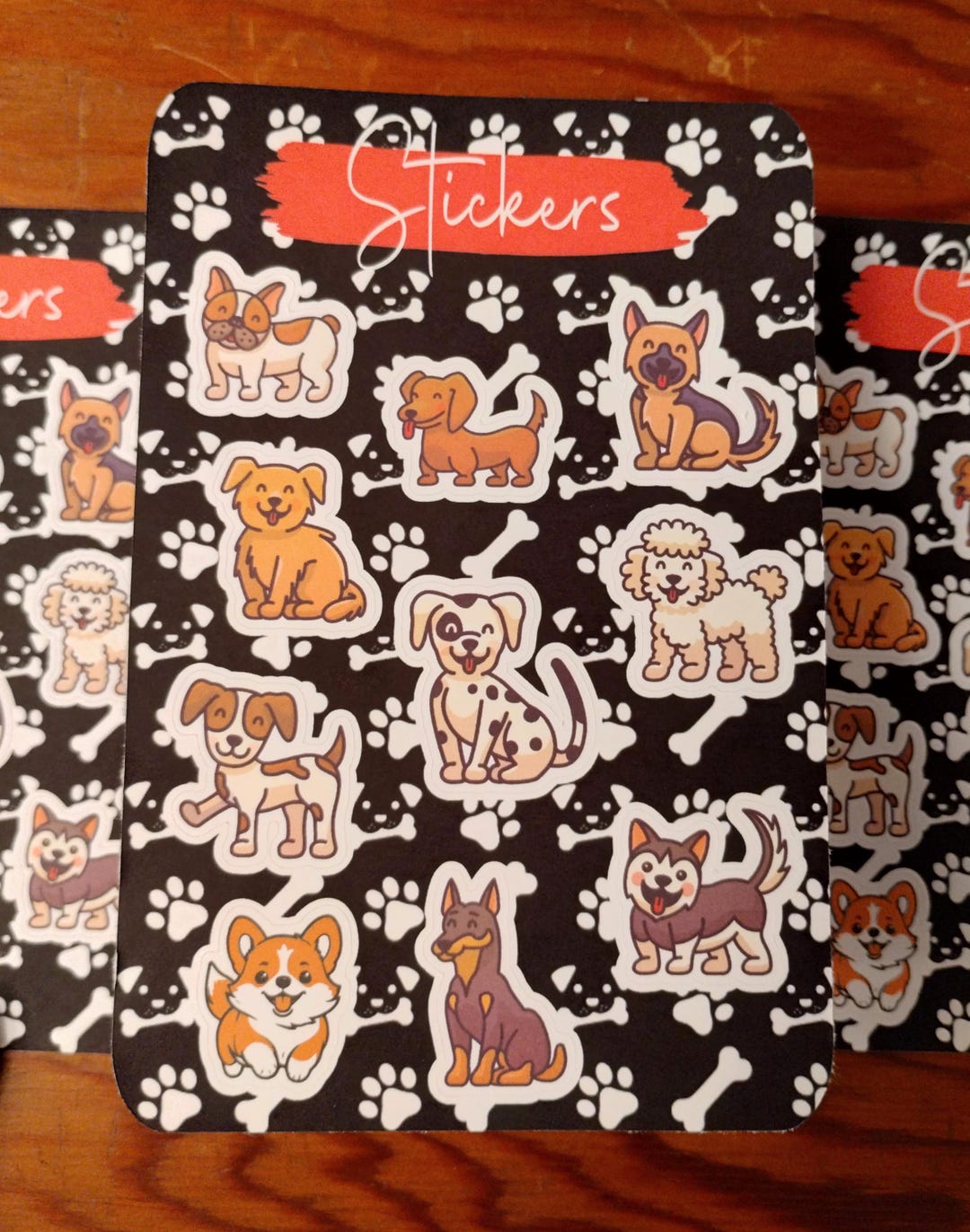 Dogs Sticker Sheet, Cute Puppy Sticker Set, Dog Lover Gift ...