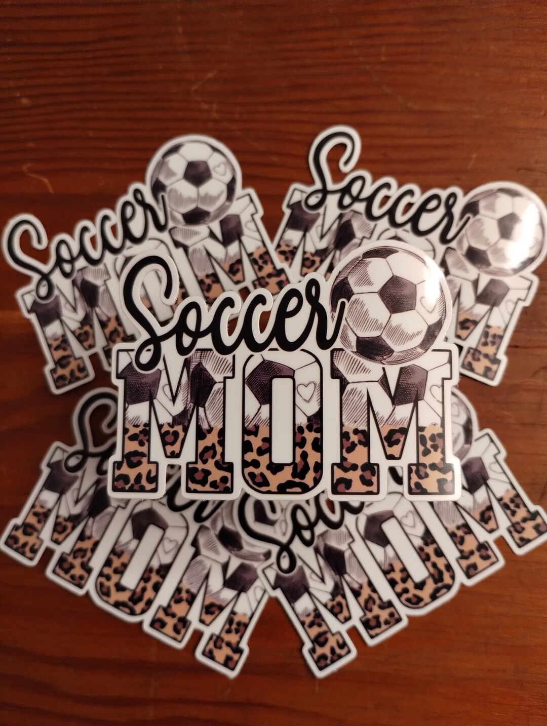 Soccer Mom Sticker, Waterproof Vinyl, Glossy Finish Decal, Sports Mom ...