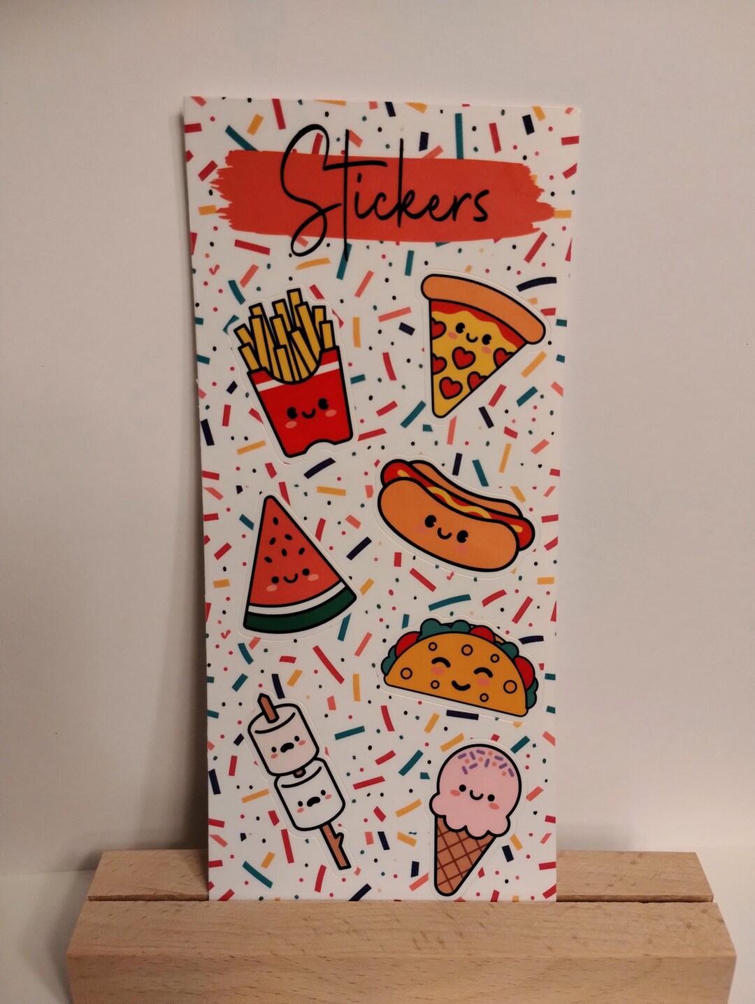 Cute Food Sticker Sheet, Kawaii Food Stickers, Fun Decals, Adorable ...