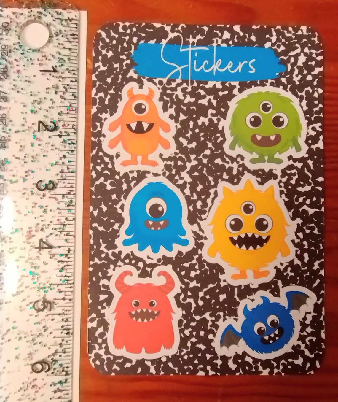 Monsters Sticker Sheet, Scary Cute Monster Set, Gifts for Kids, Perfect ...