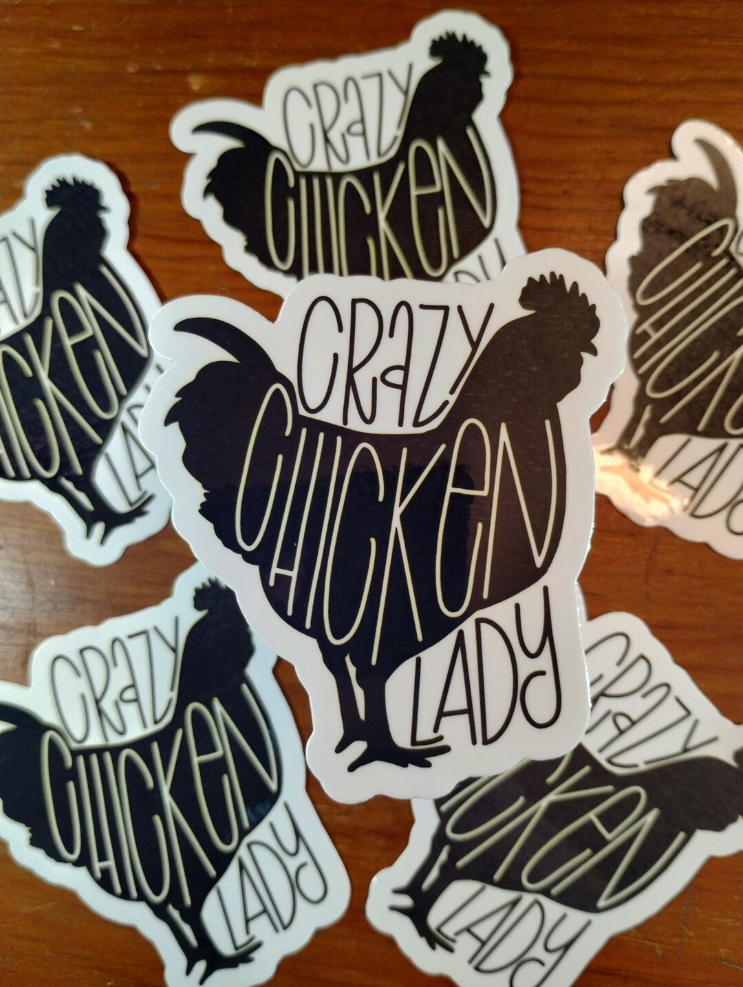 Crazy Chicken Lady Sticker, Funny Gifts for Her, Chicken Lovers ...