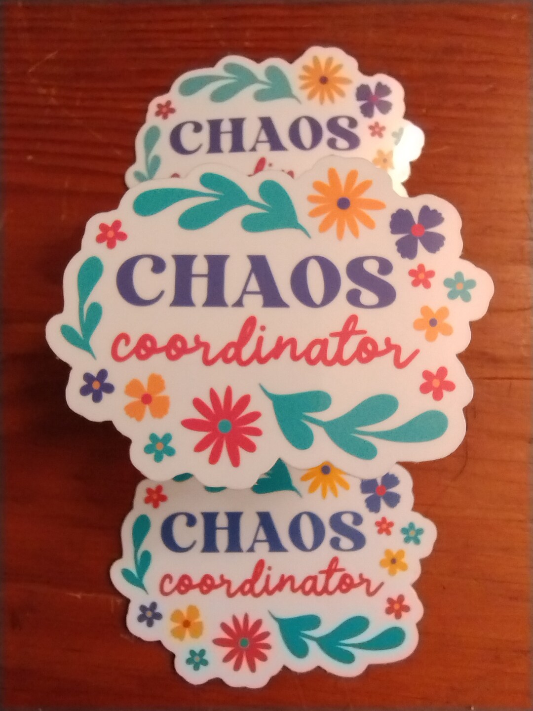 Chaos Coordinator Sticker, Funny Mom Life Gift, Glossy Vinyl, Pretty ...