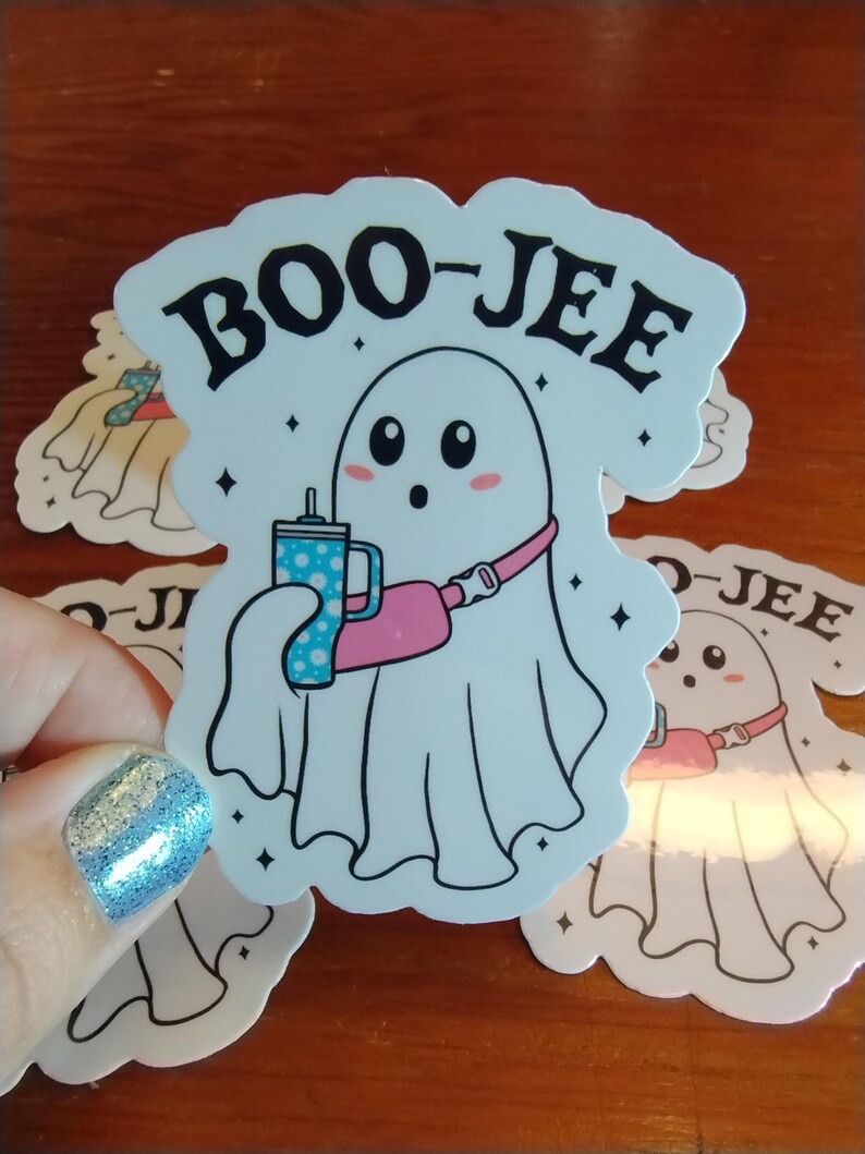 Boo-jee Ghost Sticker, Bougie Boujee Play on Words, Funny Ghost ...
