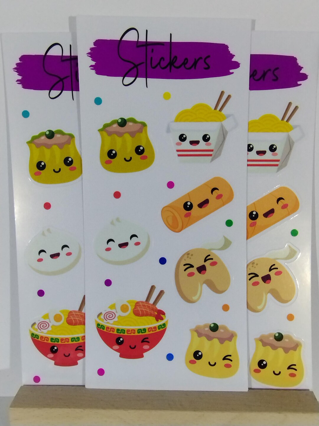 Chinese Food Sticker Sheet, Cute Kawaii Food Sticker Set, Unique and ...