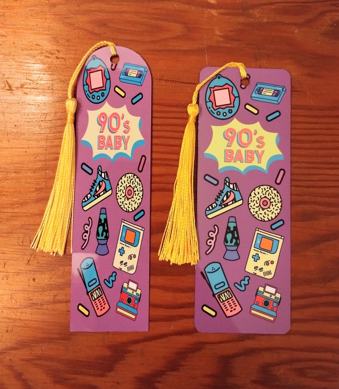 90's Baby Bookmark, Metal, Two-sided, Book Nerd, Bookish Gifts, Custom ...