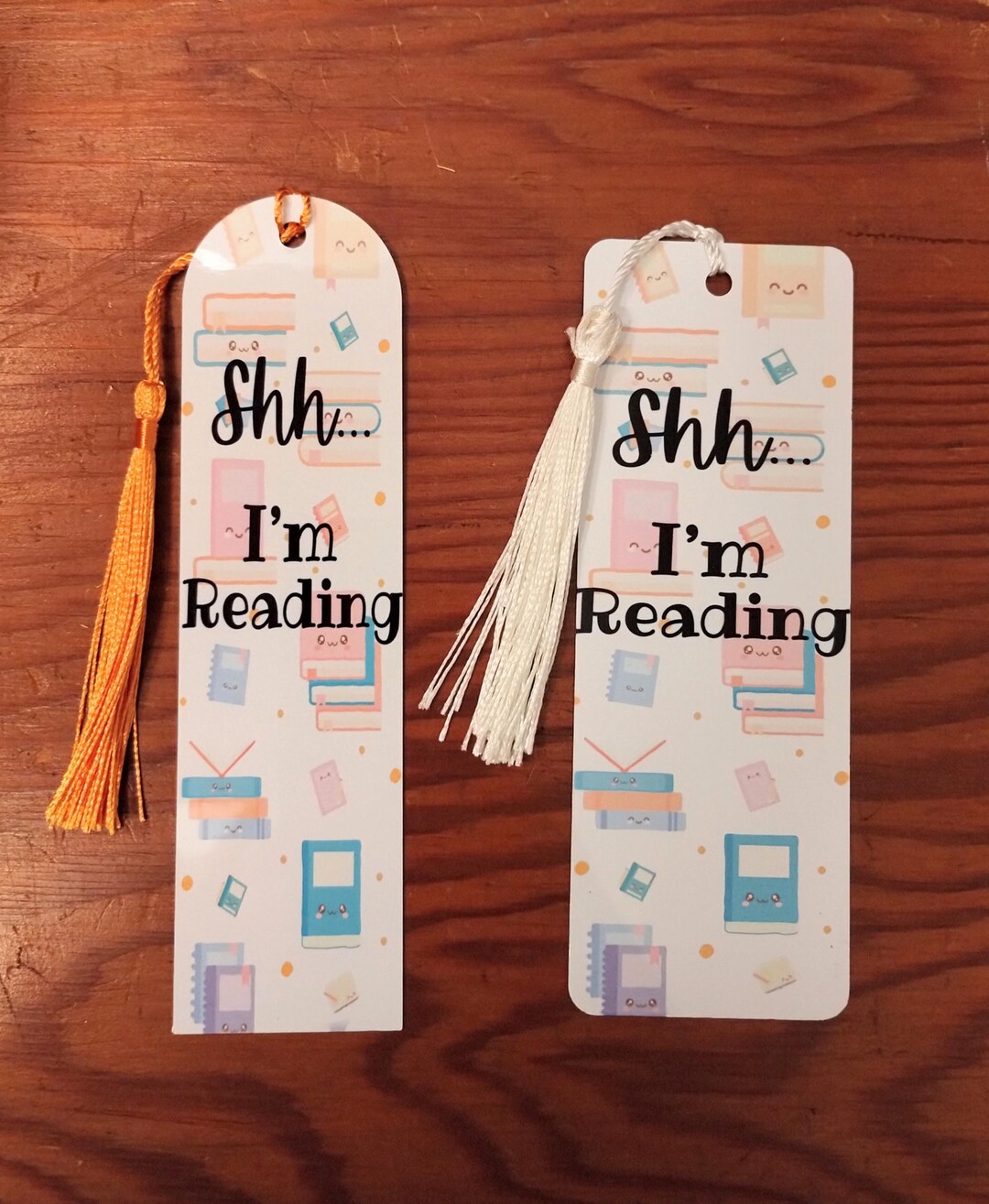 Cute Shh I'm Reading Bookmark, Metal, Double Sided, Book Lovers ...