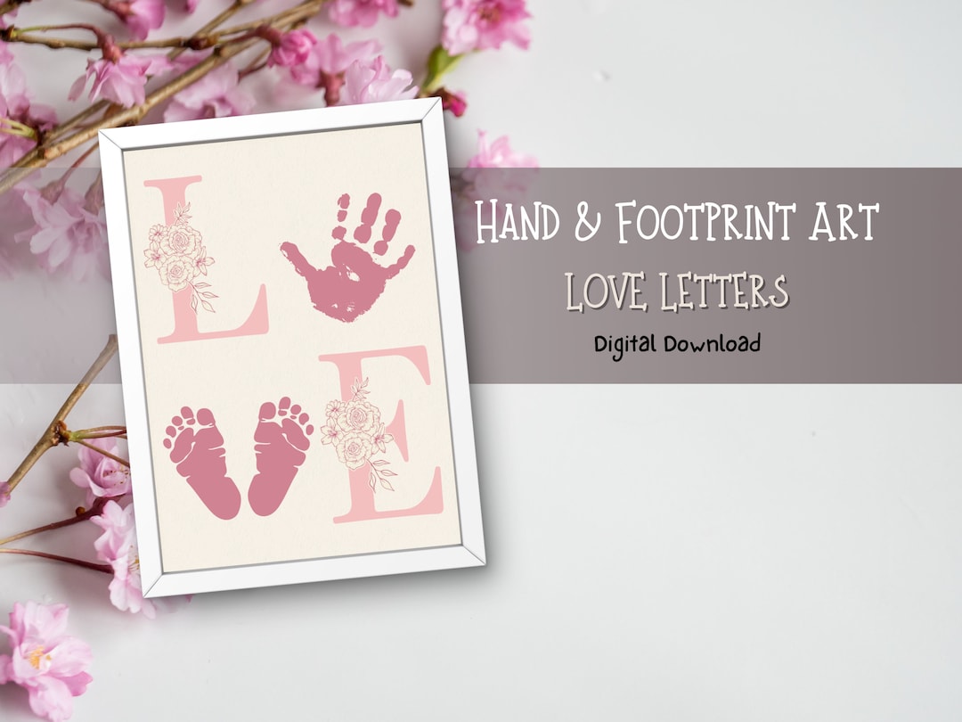 Love Handprint Art Handprint Craft, Handprint Keepsake, Footprint ...