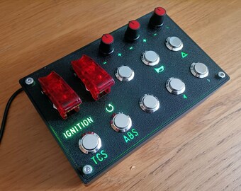 Ps5 Assetto Corsa Competizione Usb Button Box 16 Functions Back-lit RED ...