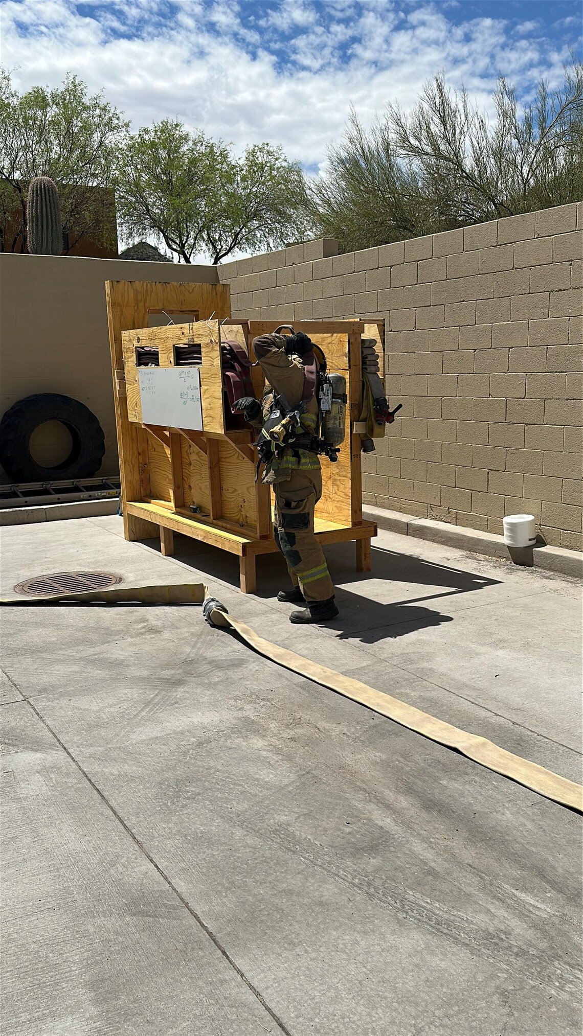 Firefighters Training Prop With Denver Drill and Hose Pull. - Etsy