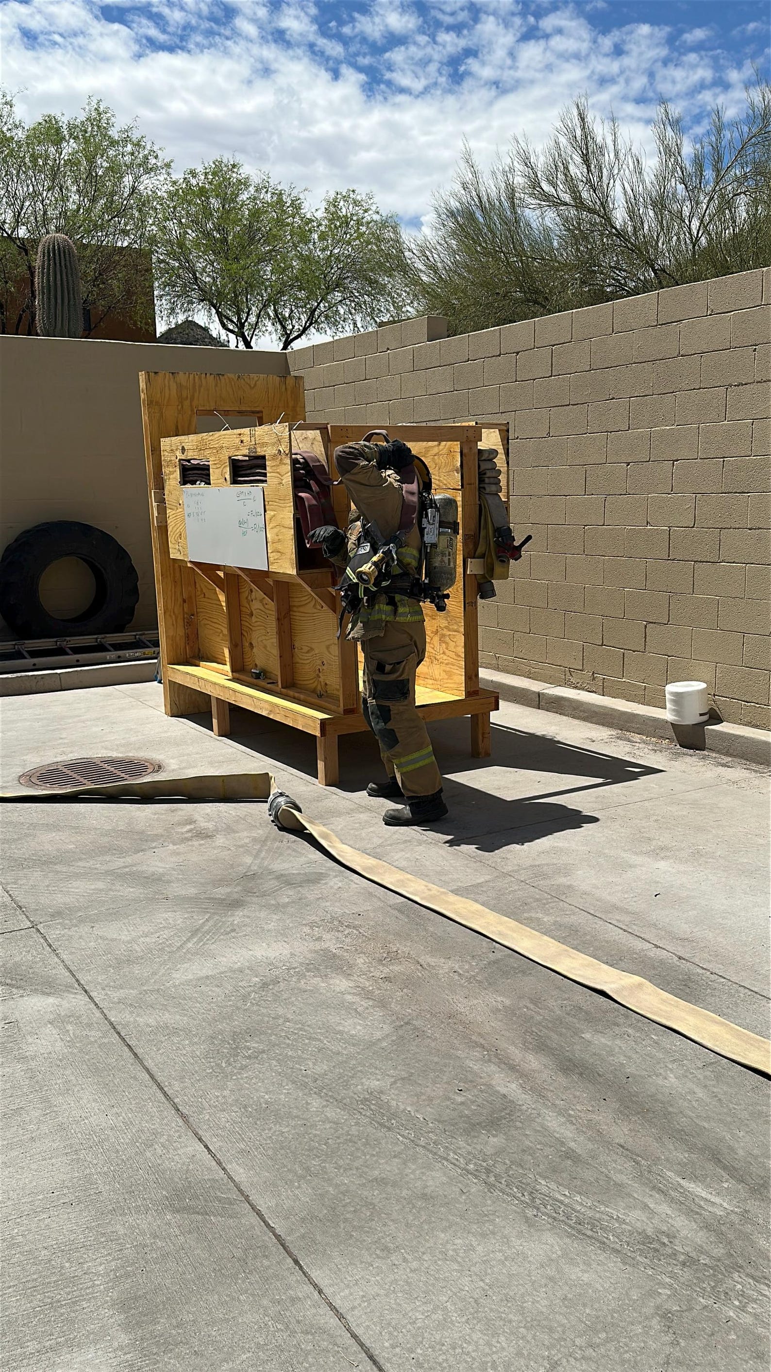 Firefighters Training Prop With Denver Drill and Hose Pull. - Etsy