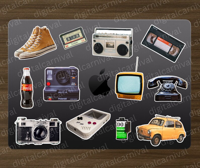 90s Sticker Printable | 90s Stickers | 90s Kids | 1990s Design | Ready ...