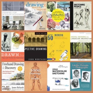 DRAWING LEARNING MATERIALS Access More the 500 Drawing E-books Learn How to Draw - Etsy