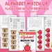 Alphabet Match up Flash Card Activity PDF Editable Ready-to-print - Etsy