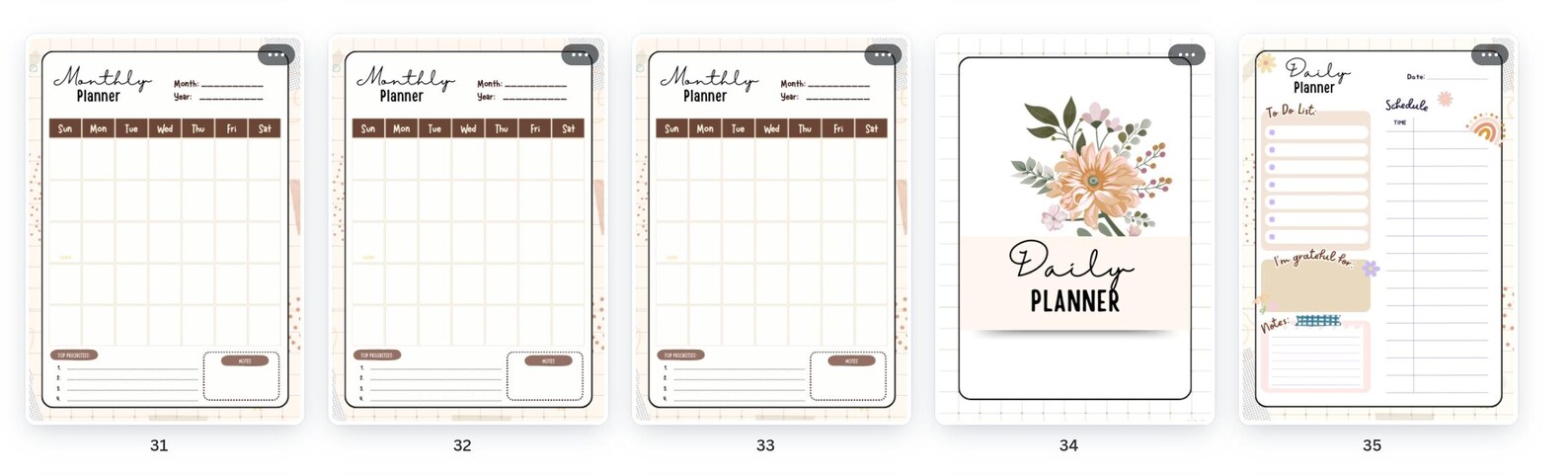 Teacher'planner Canva Template Editable - Etsy