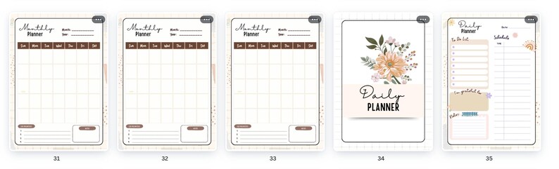 Teacher'planner Canva Template Editable - Etsy