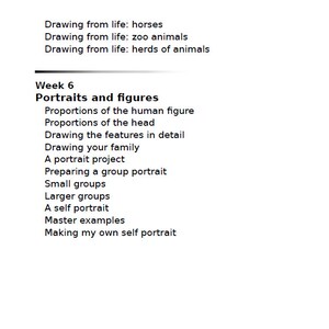 6-weeks Drawing Course - Etsy