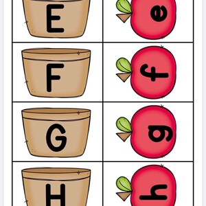 Alphabet Match up Flash Card Activity PDF Editable Ready-to-print - Etsy