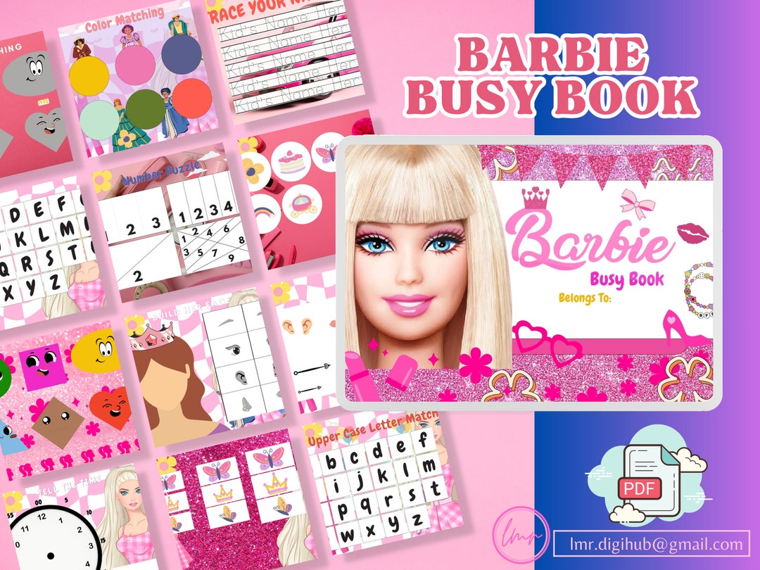 Barbie Busy Book PDF Editable Files Ready-to-download - Etsy UK