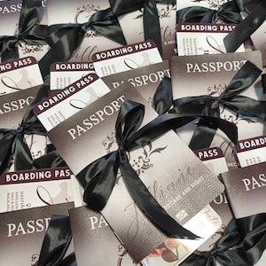 Passport Invitation Canva Template - Your Ticket to a Stylish Event! - Etsy