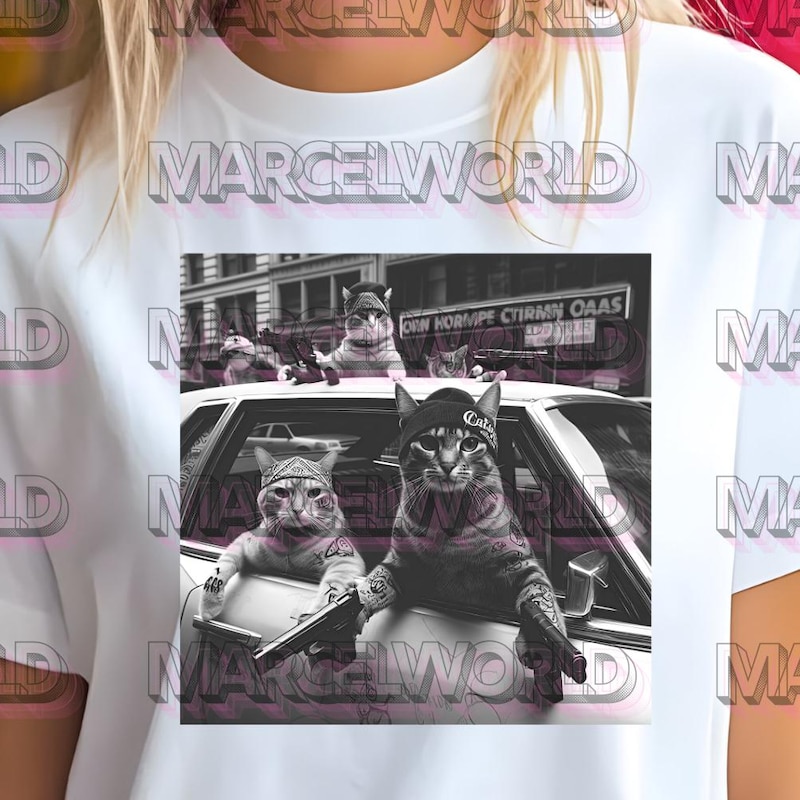 Vintage Cat Gang Png - Etsy