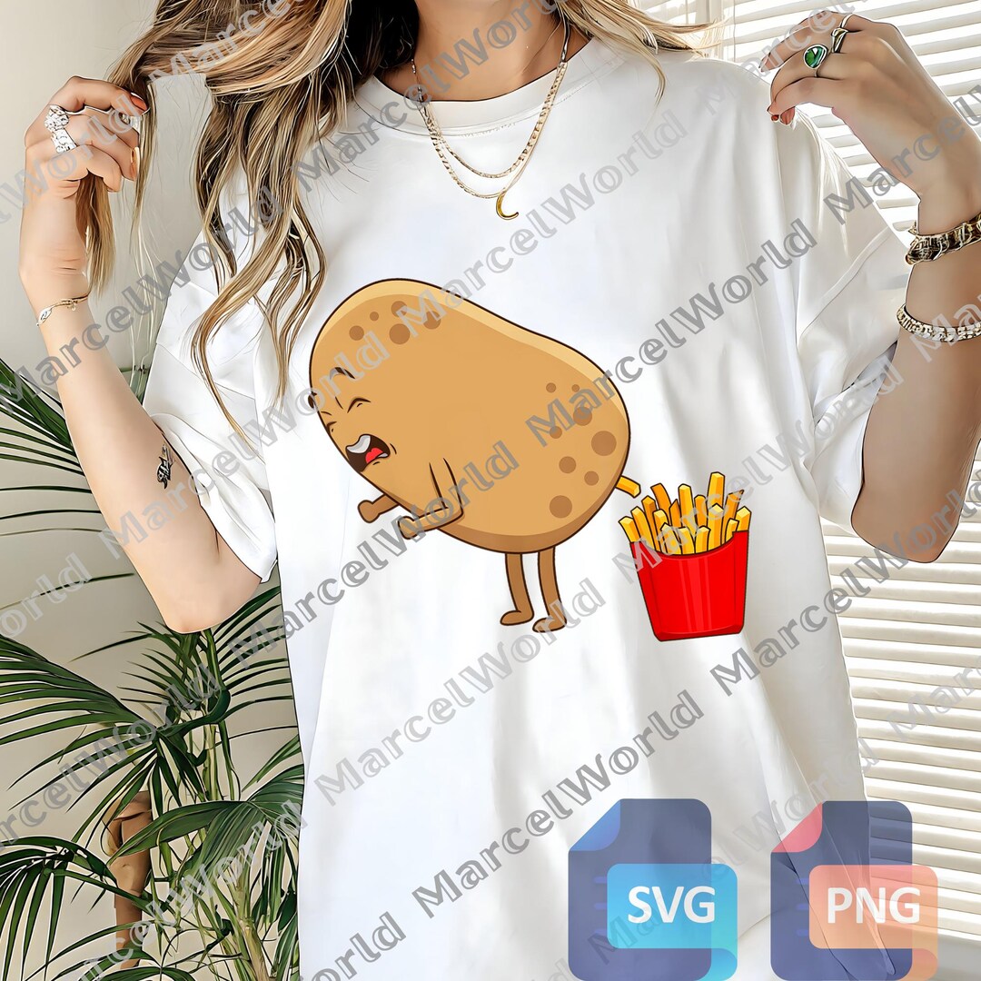 Funny French Fry Png, Potato Food Eaters Png, Pooping Potato Gag Png ...