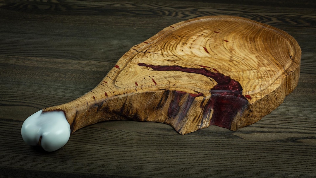 Tomahawk Cut Design Luxury Custom BBQ Steak Serving Board Handcrafted ...