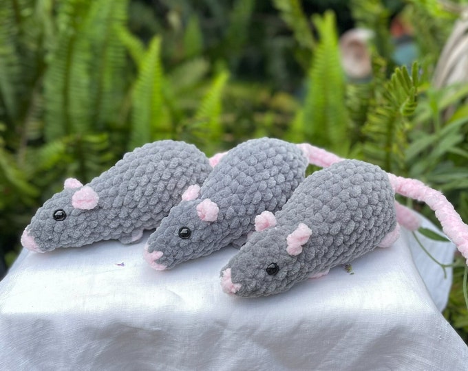 Crochet Rat Plushie, Amigurumi Rat, Crochet Plush - Etsy Canada