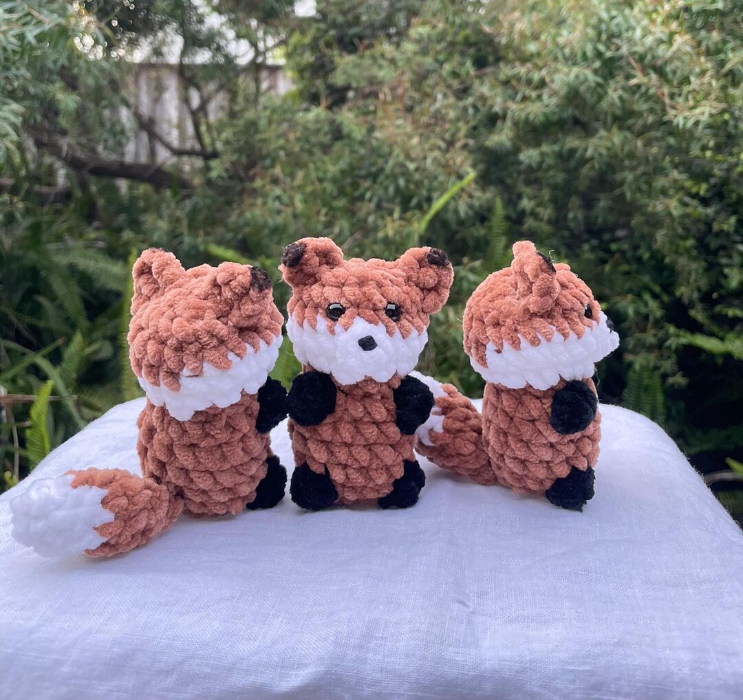 Fox Plushie | Handmade Crochet Amigurumi - Etsy