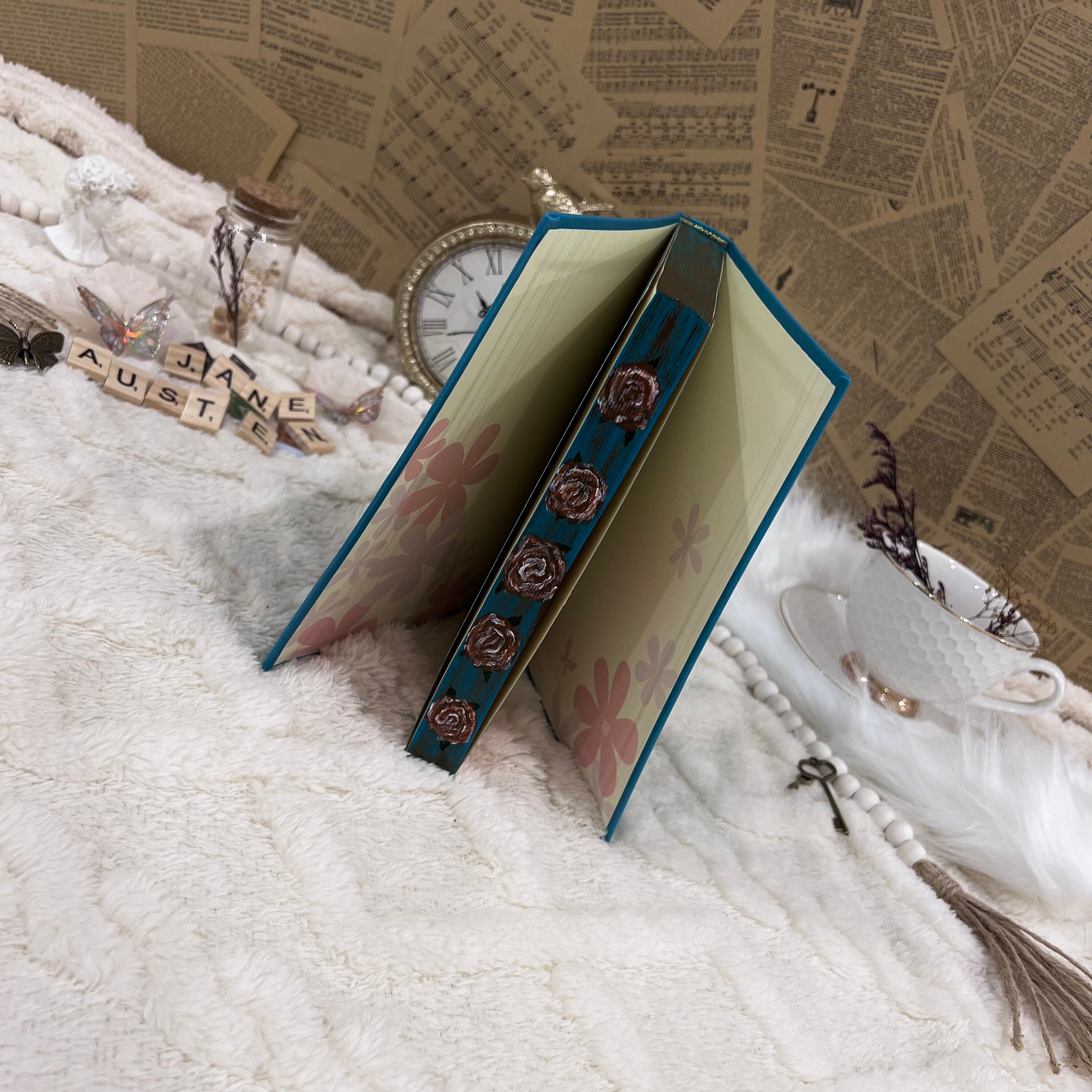 Jane Austen~sense and Sensibility: Hand Painted Book Edge (bookish ...