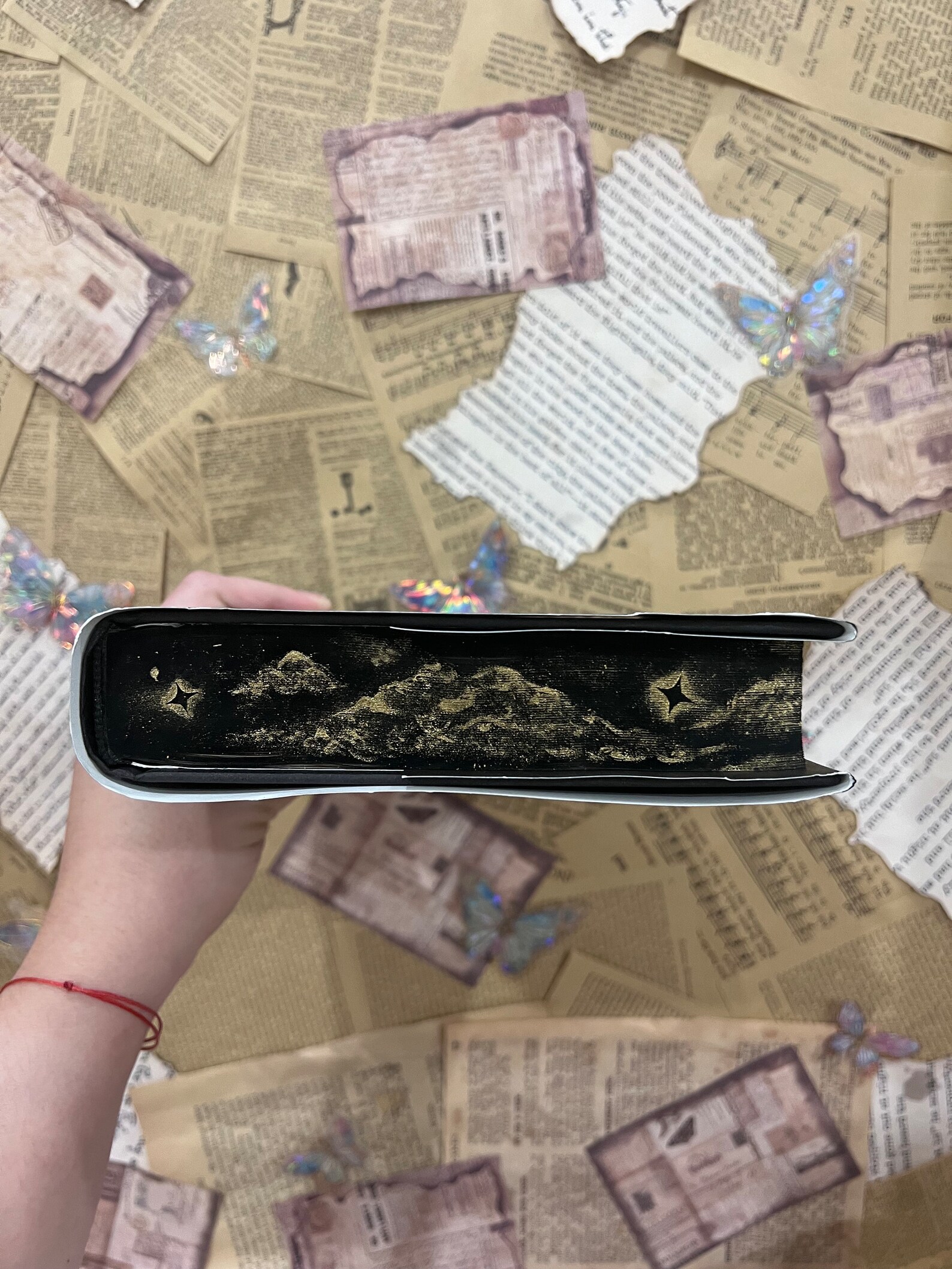 V.E. Schwab the Invisible Life of Addie Larue: Hand Painted Book Edge ...