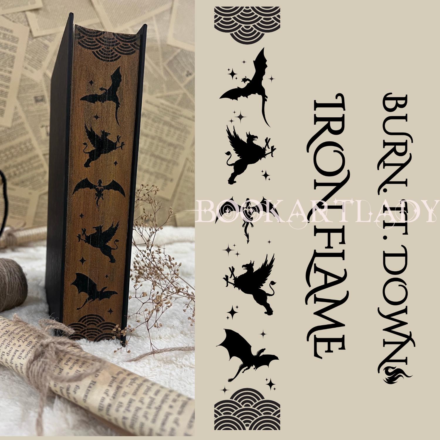 Digital File Iron Flame Stencil for DIY Book Sprayed Edges - Etsy