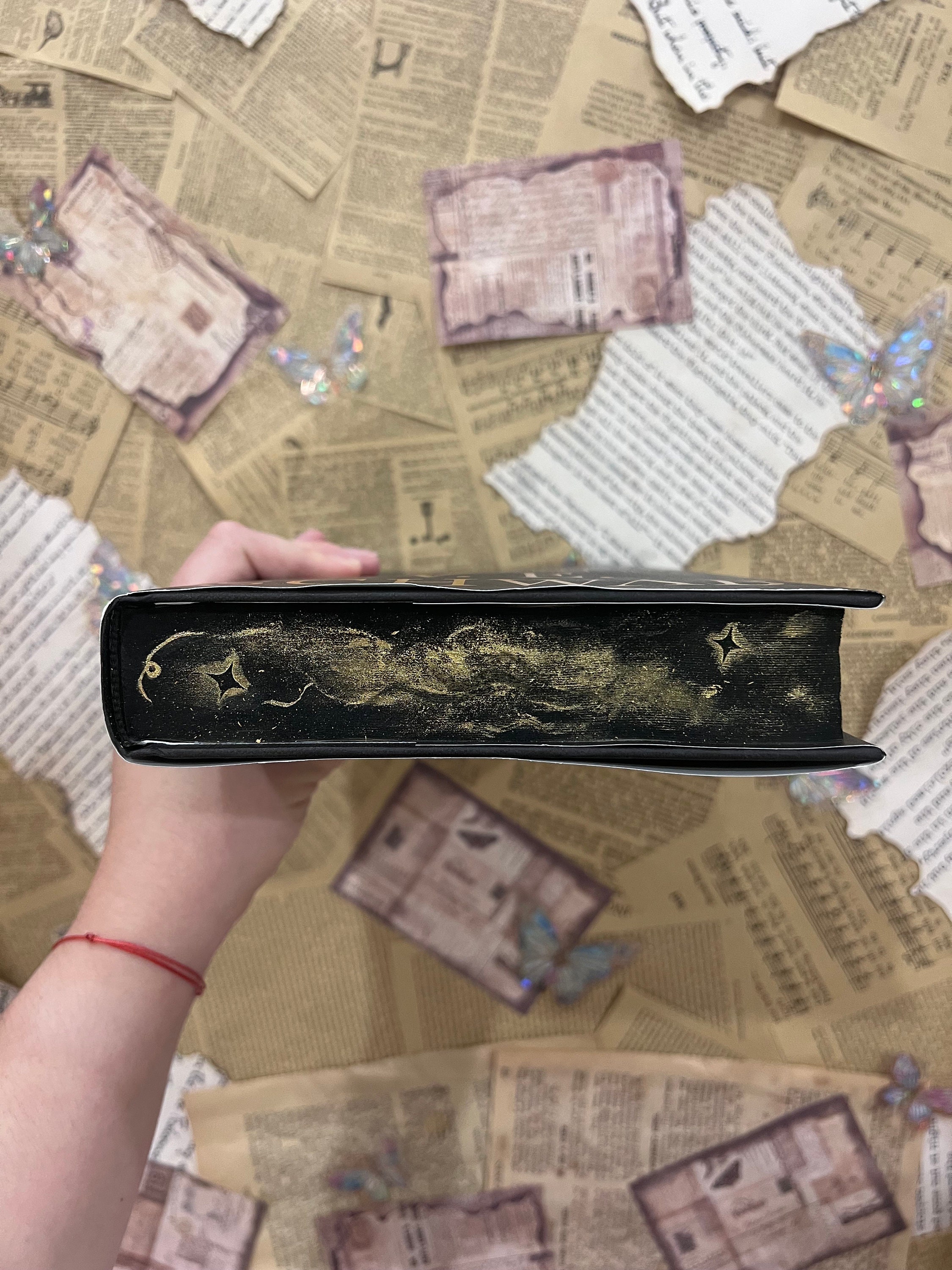 V.E. Schwab the Invisible Life of Addie Larue: Hand Painted Book Edge ...