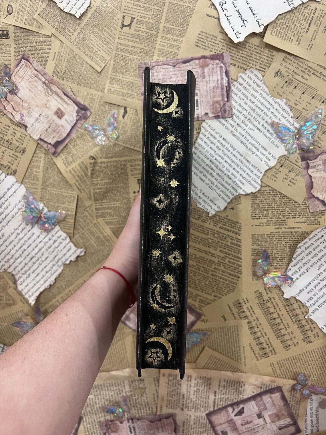 V.E. Schwab the Invisible Life of Addie Larue: Hand Painted Book Edge ...