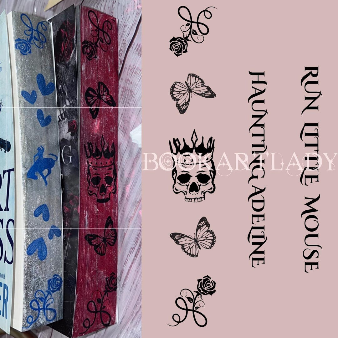 Digital File HAUNTING ADELINE Stencil for DIY Book Sprayed Edges - Etsy