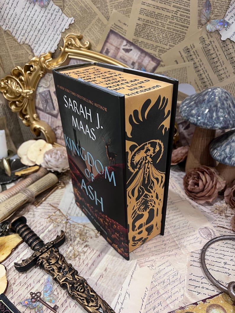 Kingdom of Ash | Sarah J. Maas | Sprayed Edges | Bookish Stickers - Etsy