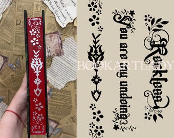Digital File Iron Flame Stencil for DIY Book Sprayed Edges - Etsy