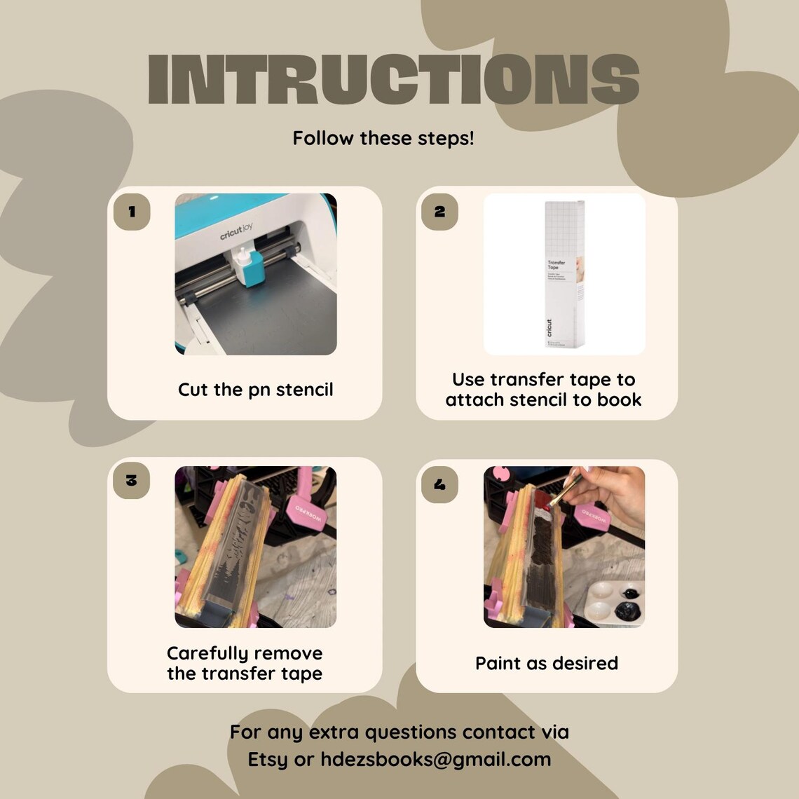 Digital File Reckless Stencil for DIY Book Sprayed Edges - Etsy