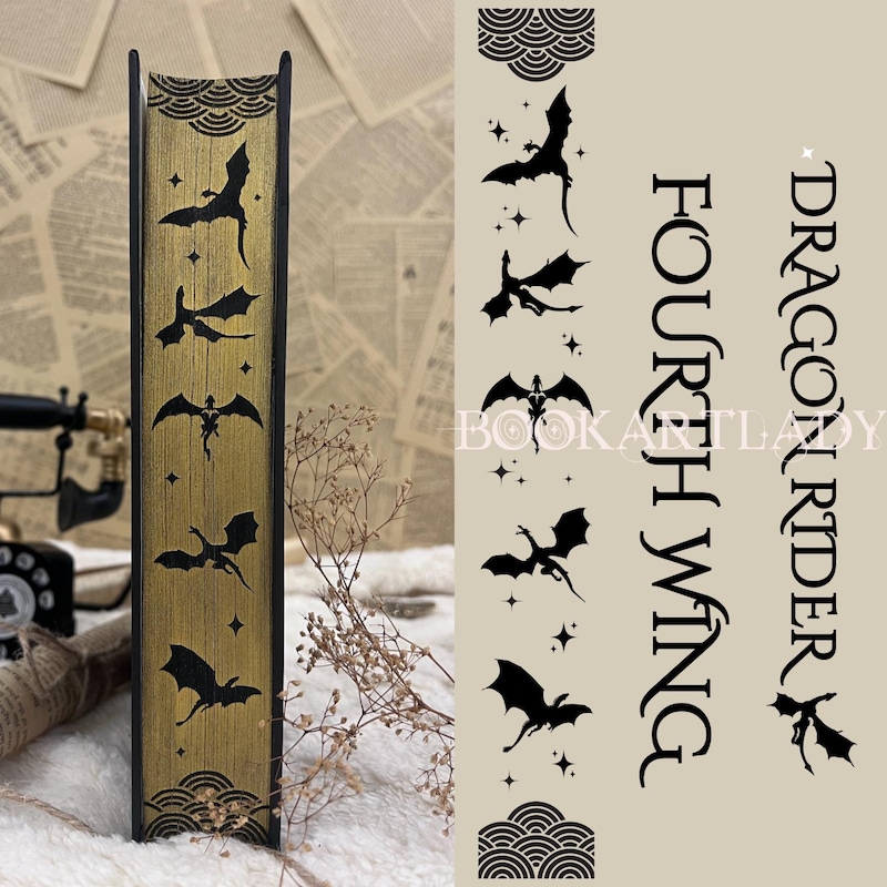 Fourth Wing Book Sprayed Edge - Etsy