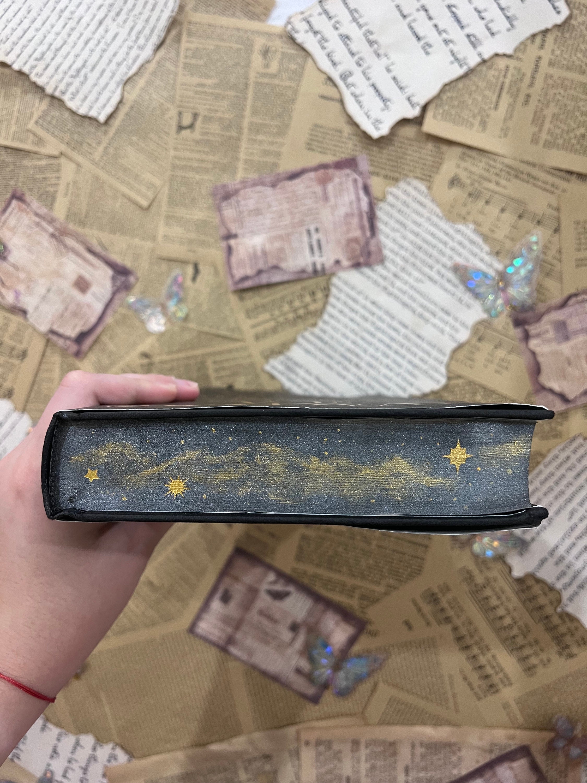 V.E. Schwab the Invisible Life of Addie Larue: Hand Painted Book Edge ...