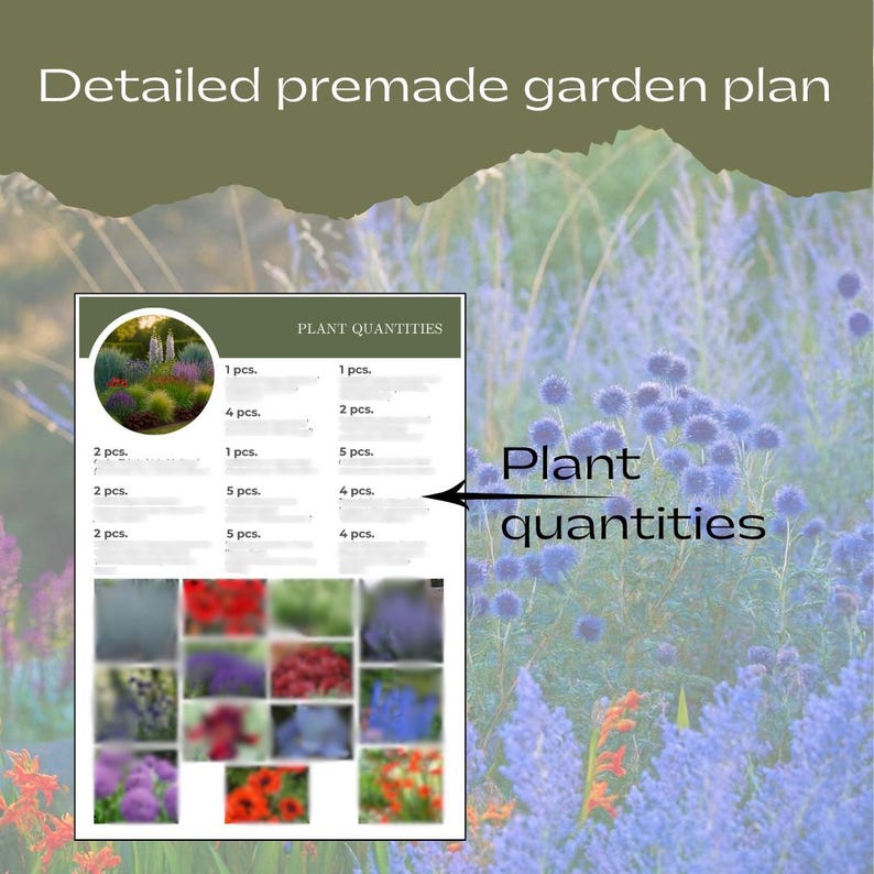 Pollinator Garden Design Plan: Blue and Red Sidewalk Garden Plan (zones ...