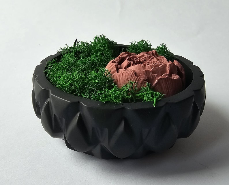 Passive Diffuser, Moss Art, Flower Shape Diffuser, Flower Aroma Stone ...