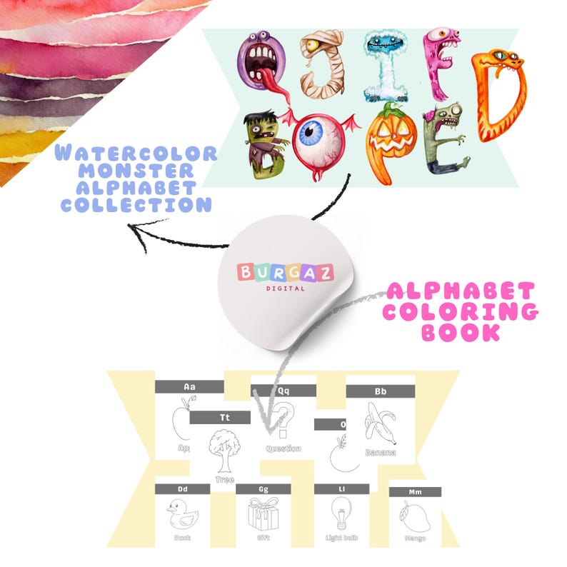 Back to School SET, Clipart, Back to School Bookmark, Educational ...