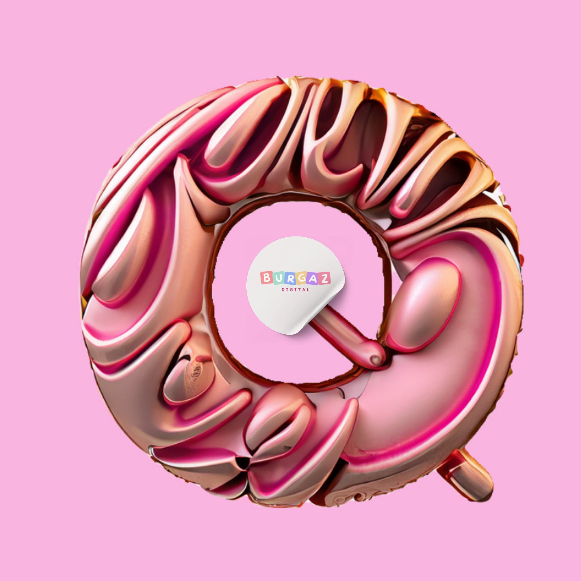 Pink 3d PNG Bubblegum Letters, Pop Letters PNG, PNG Alphabet,barbie ...