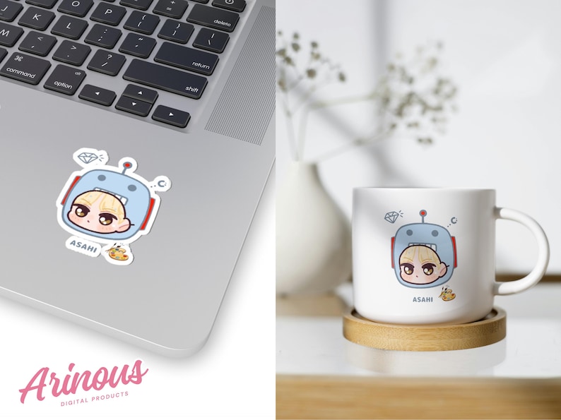 Asahi Treasure Emoji Fanart Artwork Png Printable | Treasure Sticker ...