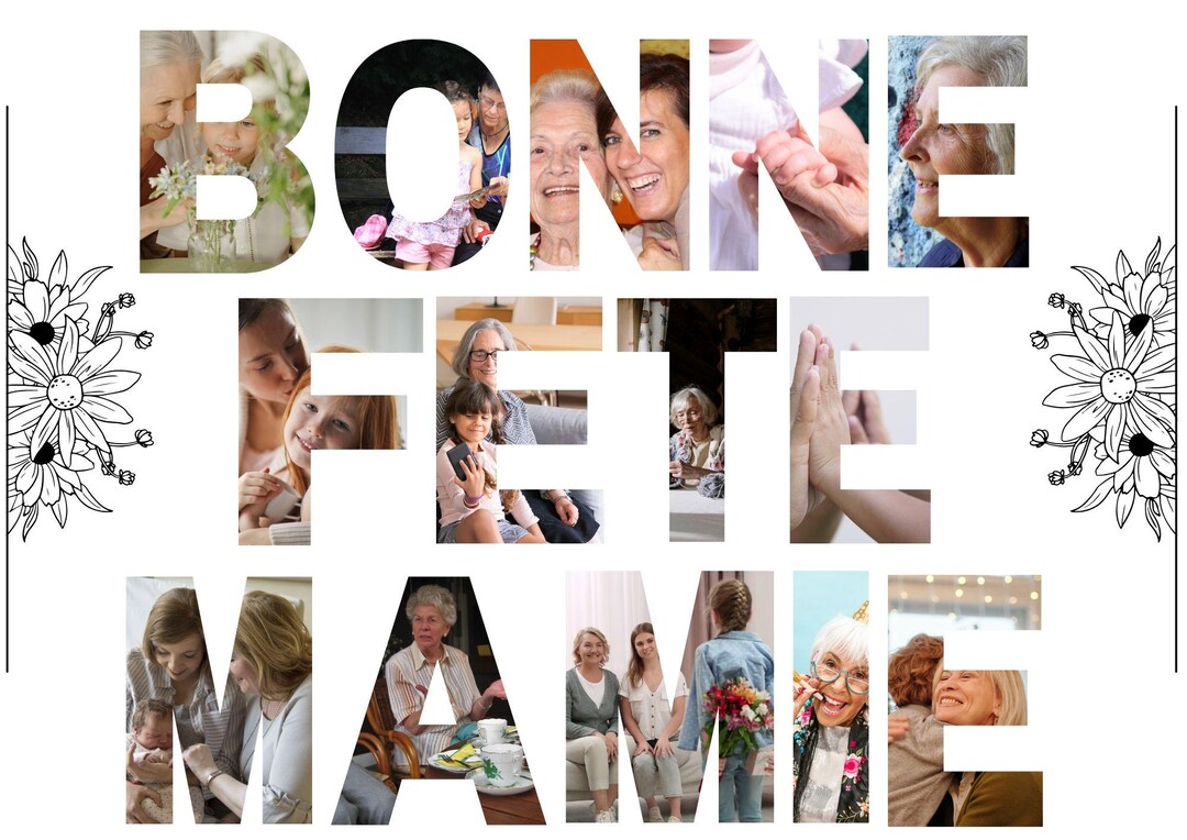 Personalized Photo Collage, Grandmother's Day, Personalized Gift. - Etsy