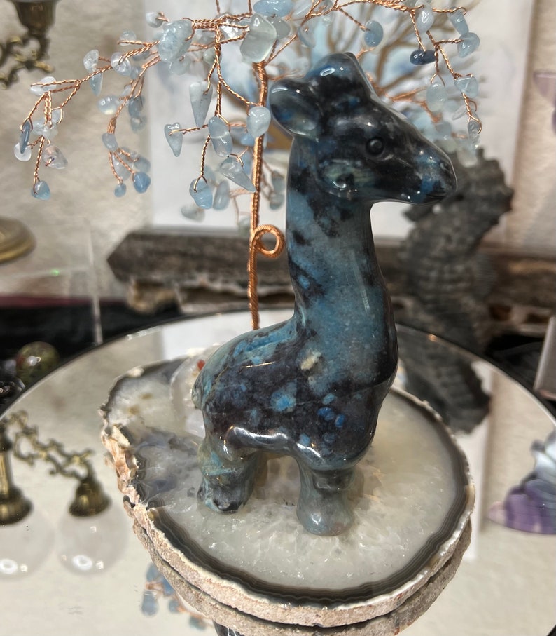 Cutie Rare Trolleite Giraffe With a Beautiful Slab and Aquamarine Money ...