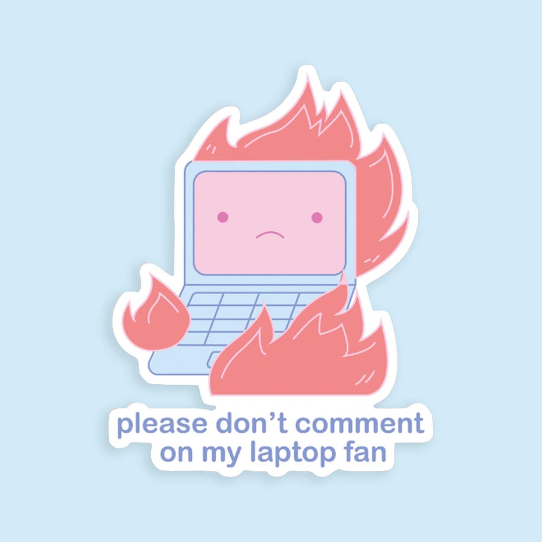 Laptop Fan Sticker - Etsy