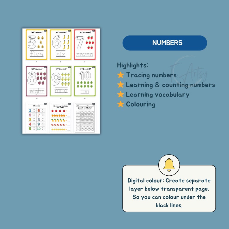 Colorful Counting: Numbers Colouring Adventure for Kids Interactive ...