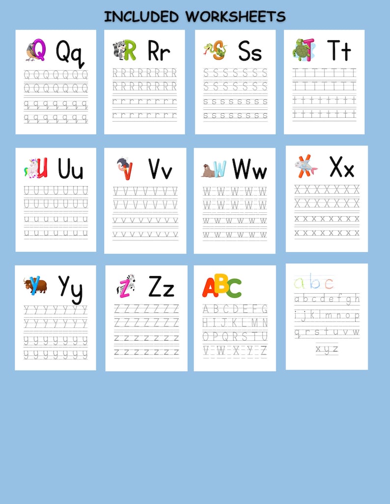 Letter Y - Alphabet Printable Tracing Worksheets for Homework Practice ...